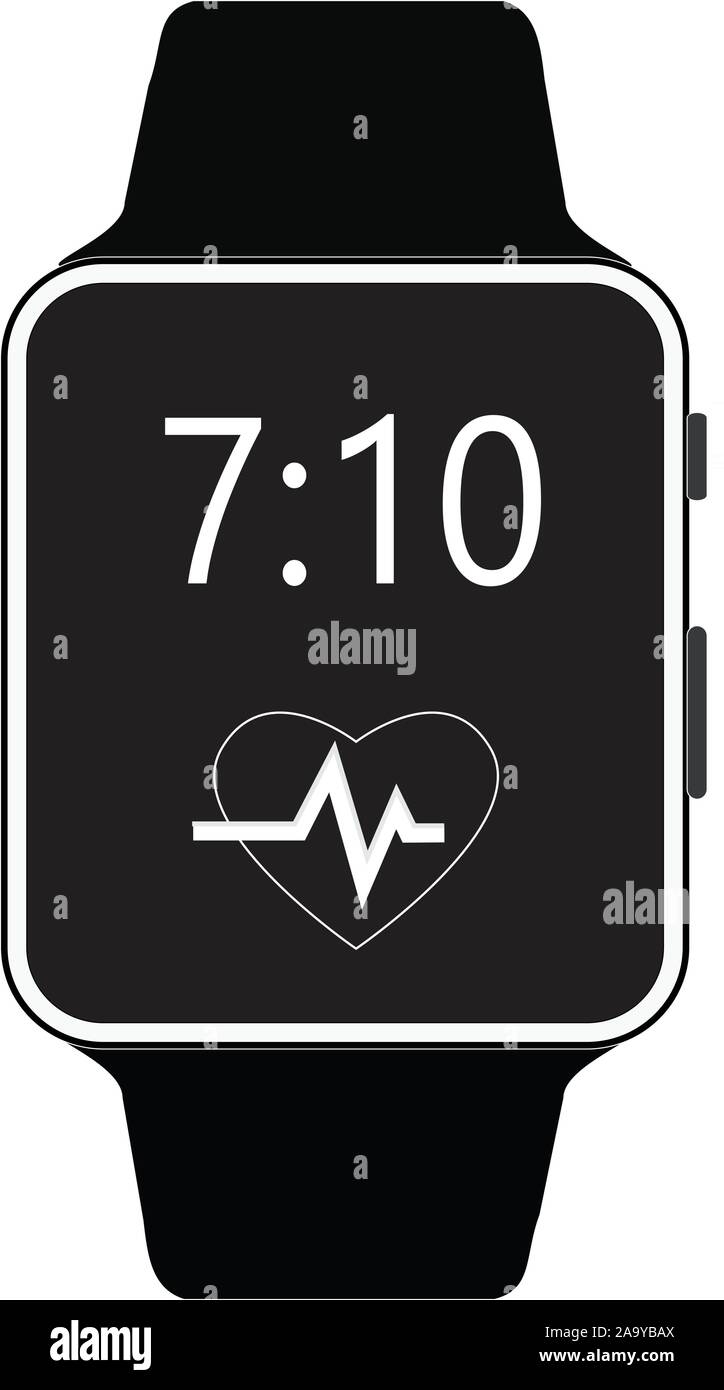 smartwatch icon on white background. flat style. smartwatch sign. smart ...