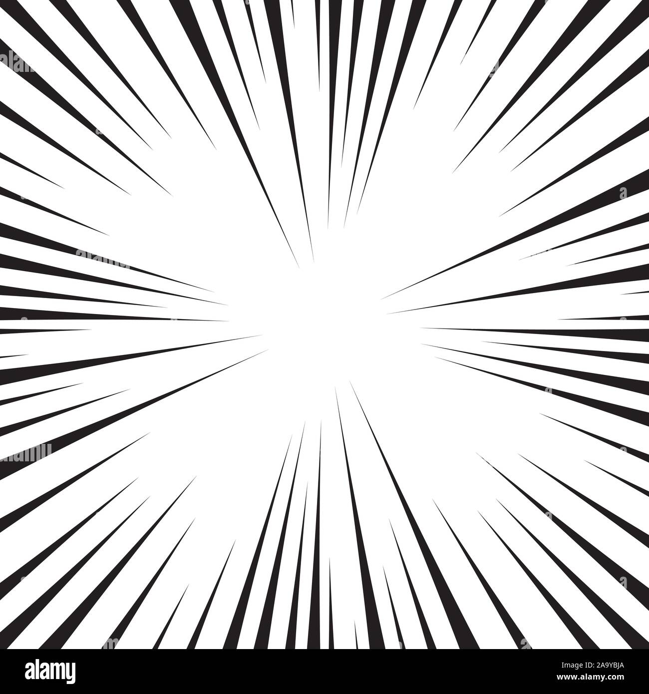 Motion lines background for comic books. Manga speed frame, superhero ...
