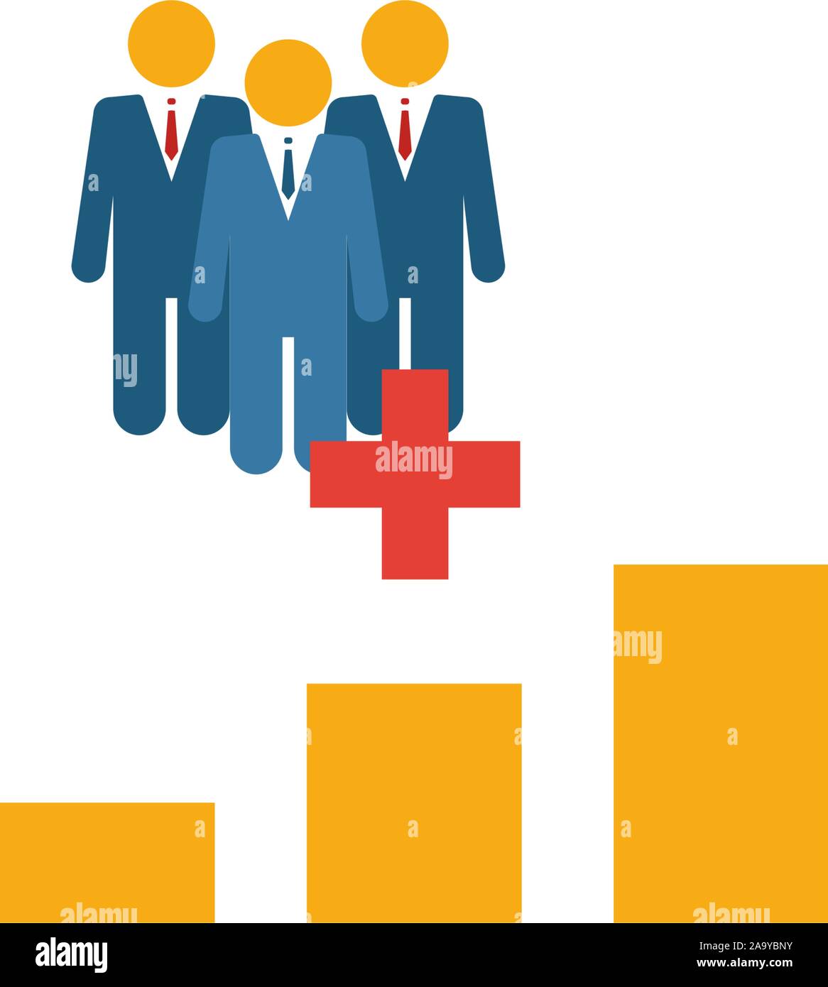 Population Growth icon. Simple flat element from collection. Creative ...