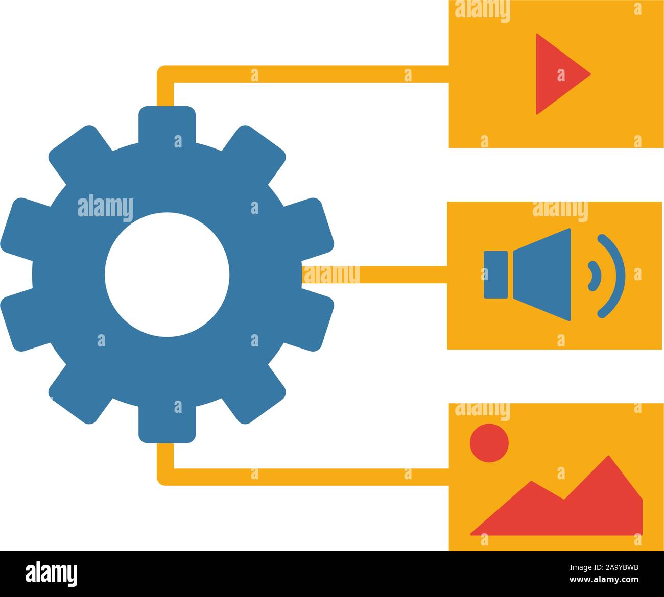 Media Plan icon. Simple flat element from content collection. Creative ...