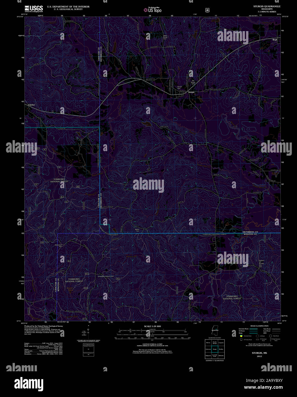 Map of sturgis hi-res stock photography and images - Alamy