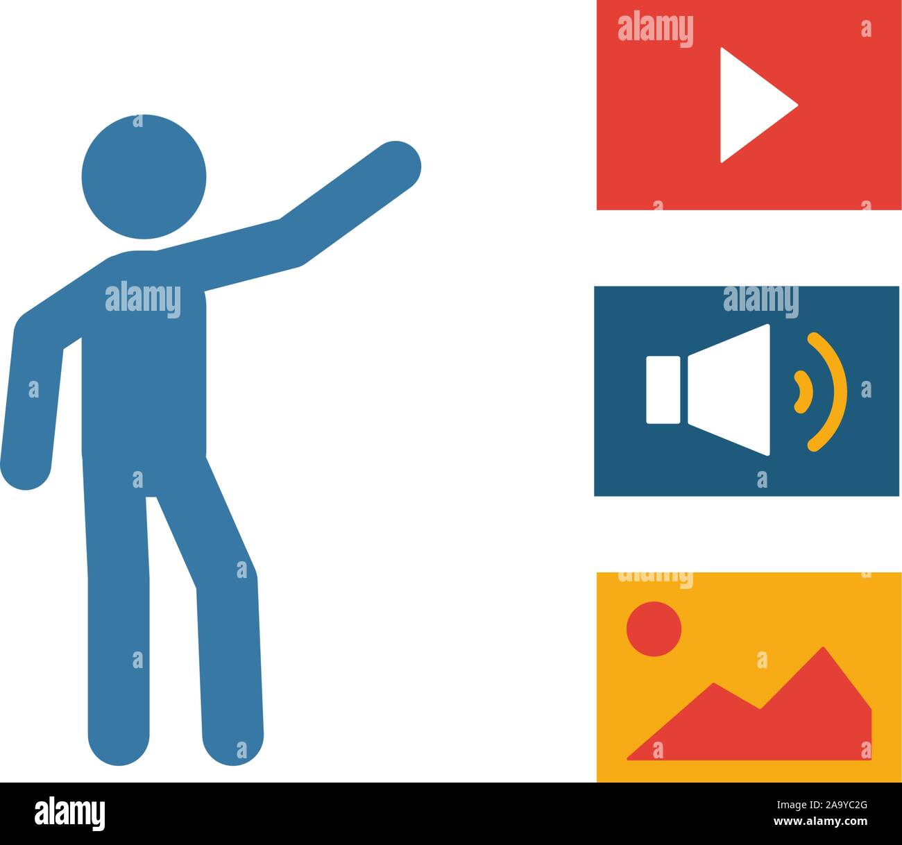 Curation icon. Simple flat element from content collection. Creative ...