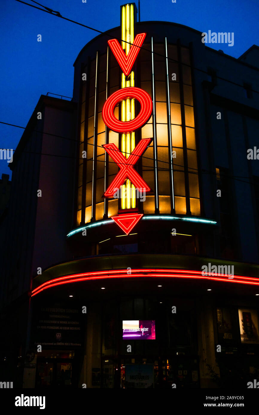 Cinema Vox, Strasbourg, Alsace, France, Europe Stock Photo - Alamy