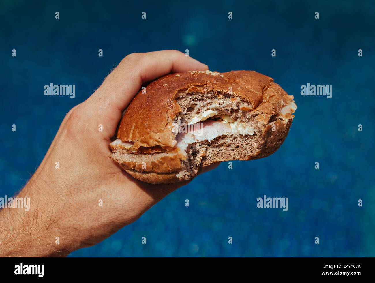 Sub sandwich in hand hi-res stock photography and images - Alamy