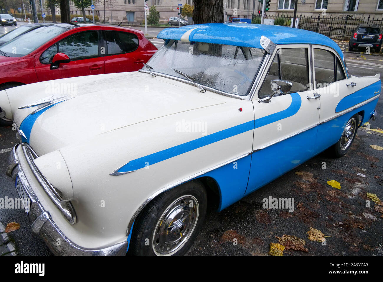 Vintage Simca Ariane, Strasbourg, Alsace, France, Europe Stock Photo ...