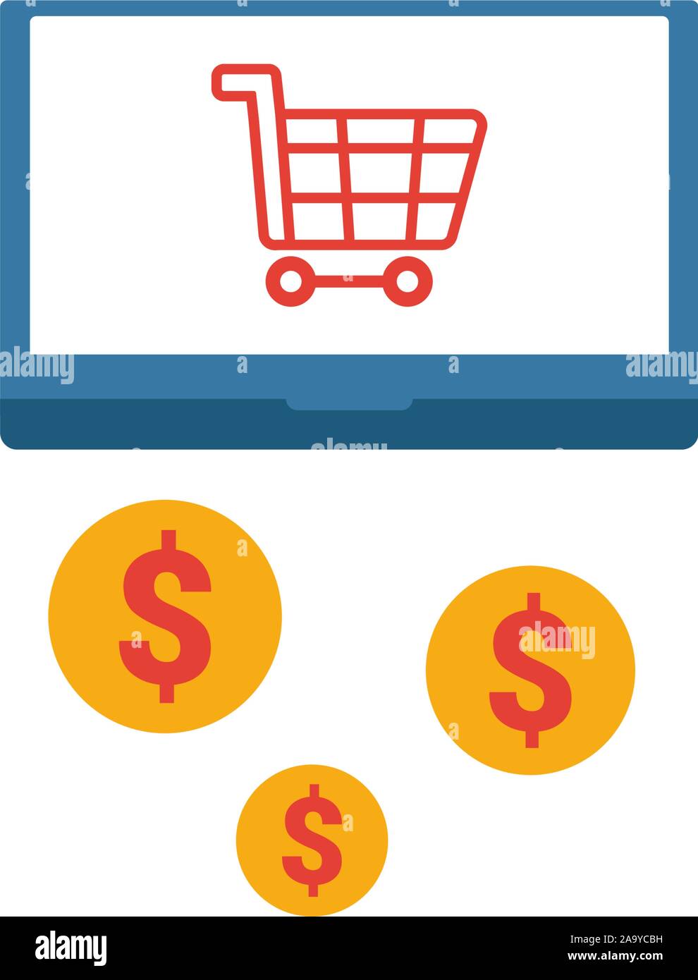 Cost Per Sale icon. Simple flat element from content collection ...