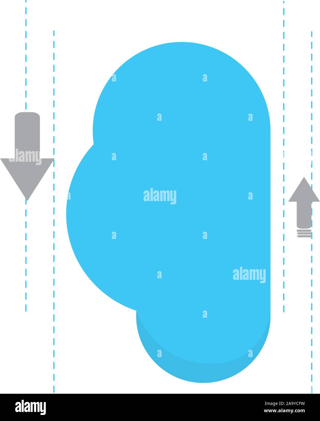 Isolated web cloud icon on a white background - Vector Stock Vector ...