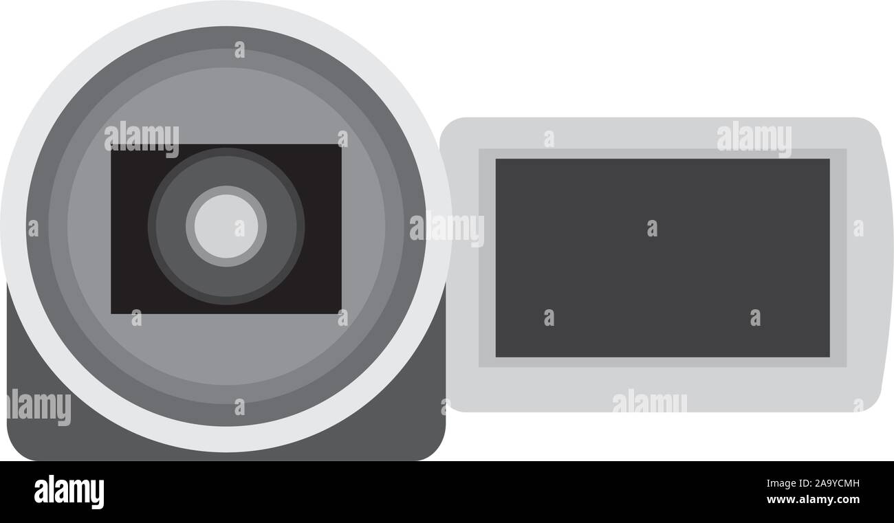 Isolated video camera icon on a white background - VEctor Stock Vector ...