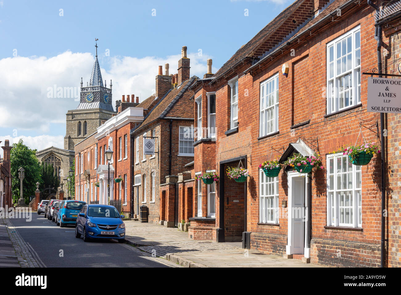 Parish Church of St.Mary's and Church Street, Aylesbury ...