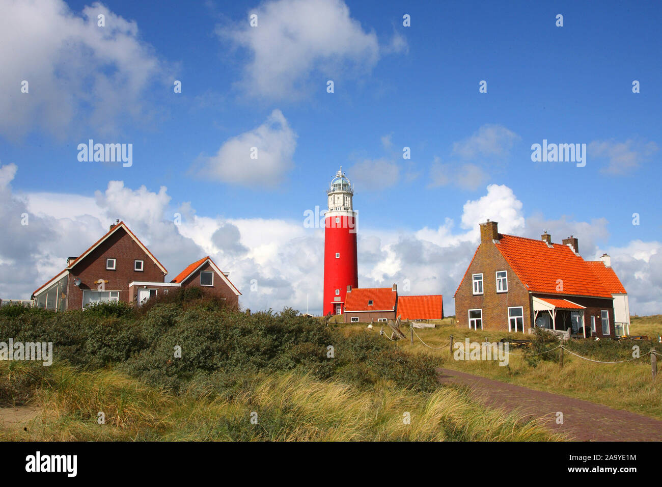 Leuchtturm auf der Insel Texel Stock Photo - Alamy