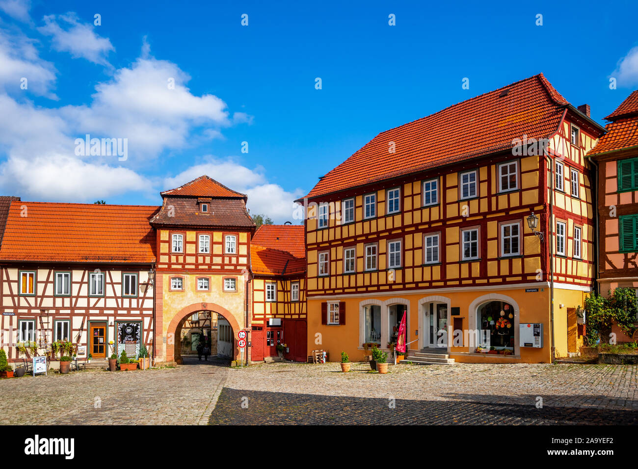 Historical city of Koenigsberg in Bavaria, Germany Stock Photo - Alamy