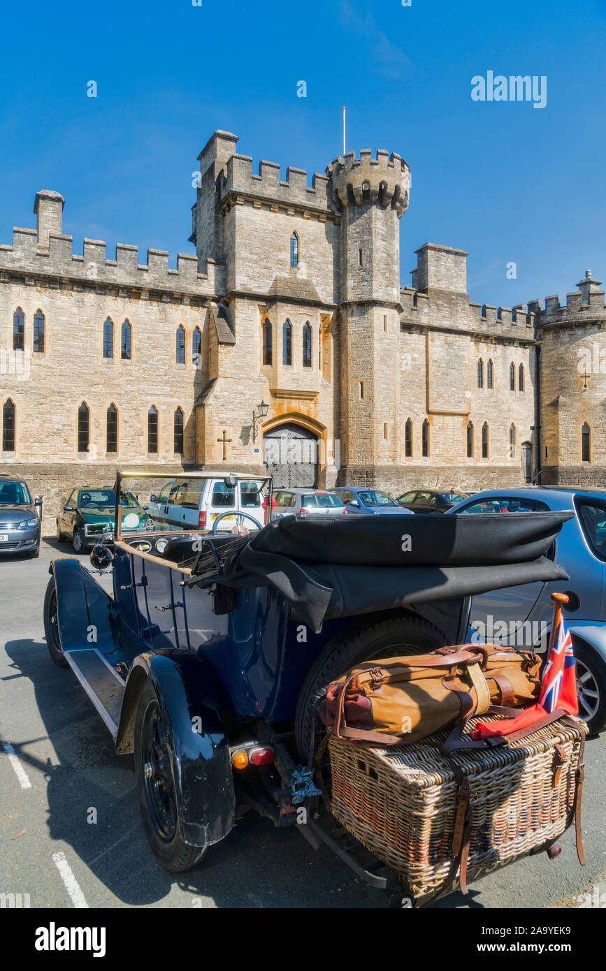 Cirencester Castle, Cecily hill Barracks, park, Gloucestershire; UK ...