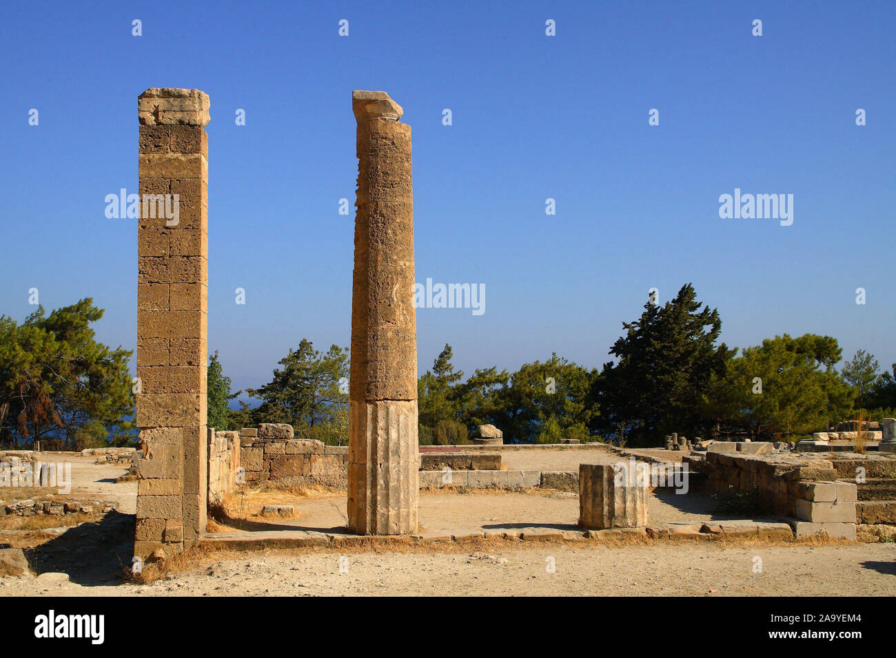 Insel Rhodos. Ausgrabungsstaette "Ancient Kamiros Stock Photo - Alamy