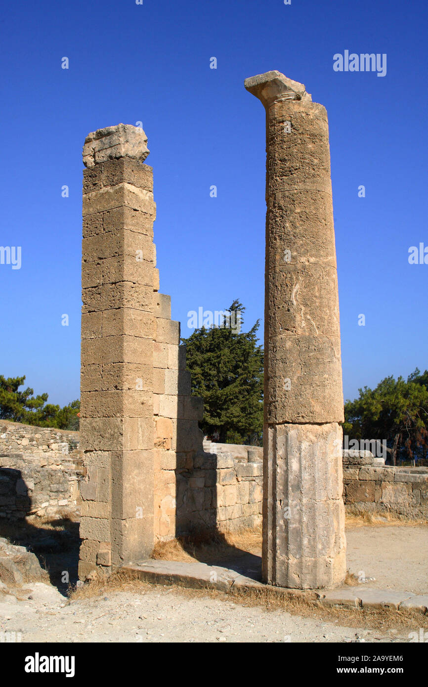 Insel Rhodos. Ausgrabungsstaette "Ancient Kamiros Stock Photo - Alamy