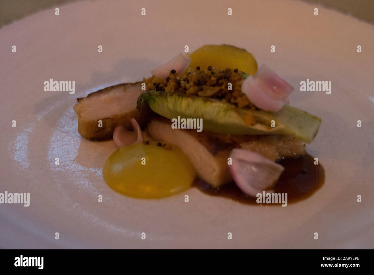 Restaurant pork main course hi-res stock photography and images - Alamy