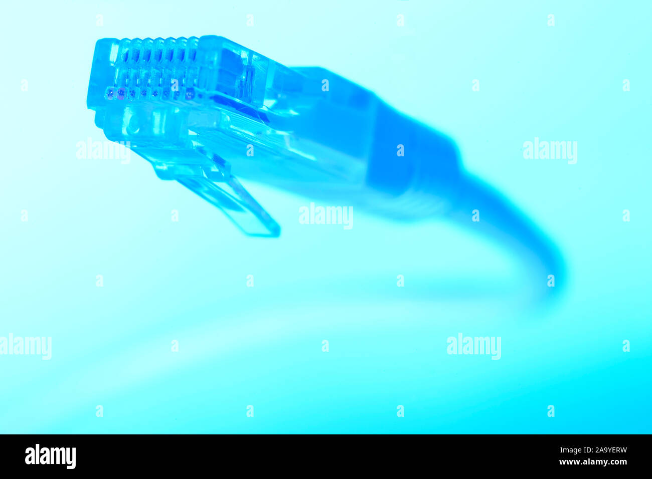 Ethernet cable lan internet wire data connection. Networking and ...