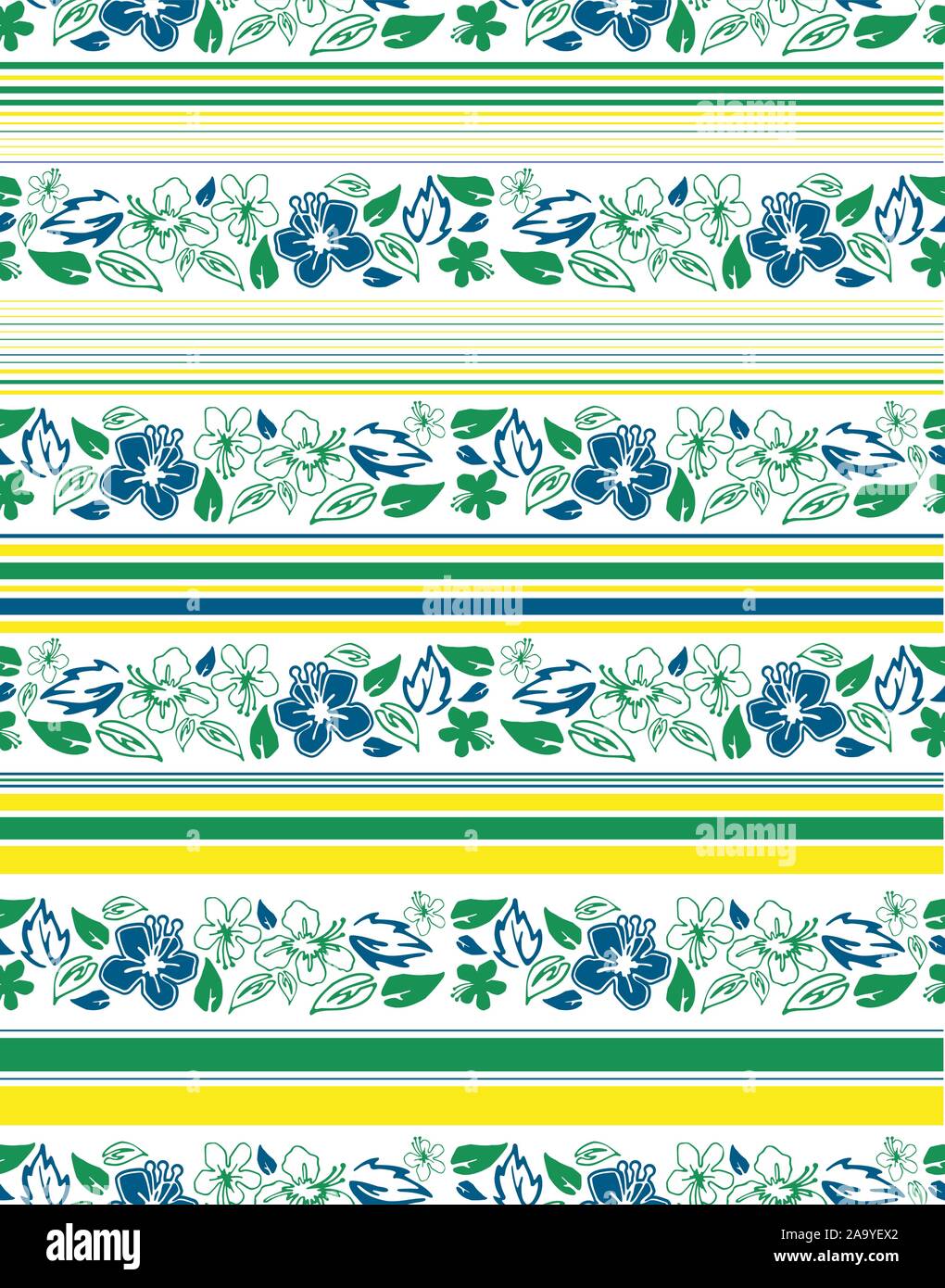 Hawaiian flowers background Stock Vector Images - Alamy