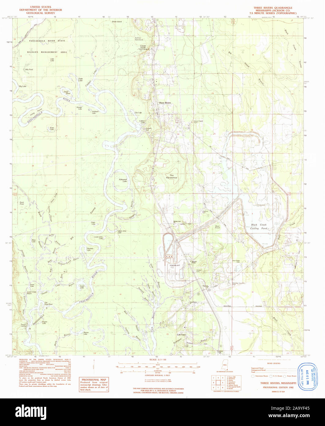 Map of three rivers Cut Out Stock Images & Pictures - Alamy