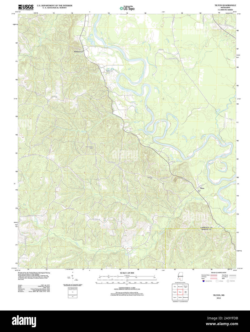 Tilton map hi-res stock photography and images - Alamy