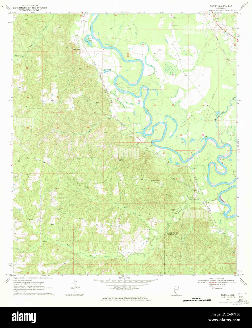 Map of tilton hi-res stock photography and images - Alamy