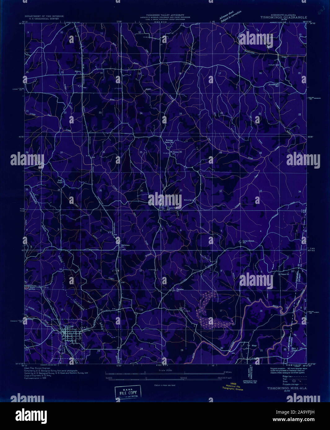 Tishomingo mississippi maps hi-res stock photography and images - Alamy