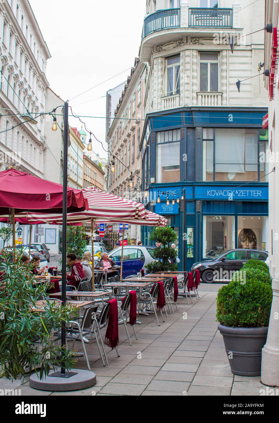 The streets of Vienna. Street photo. Architecture of Vienna Stock Photo ...