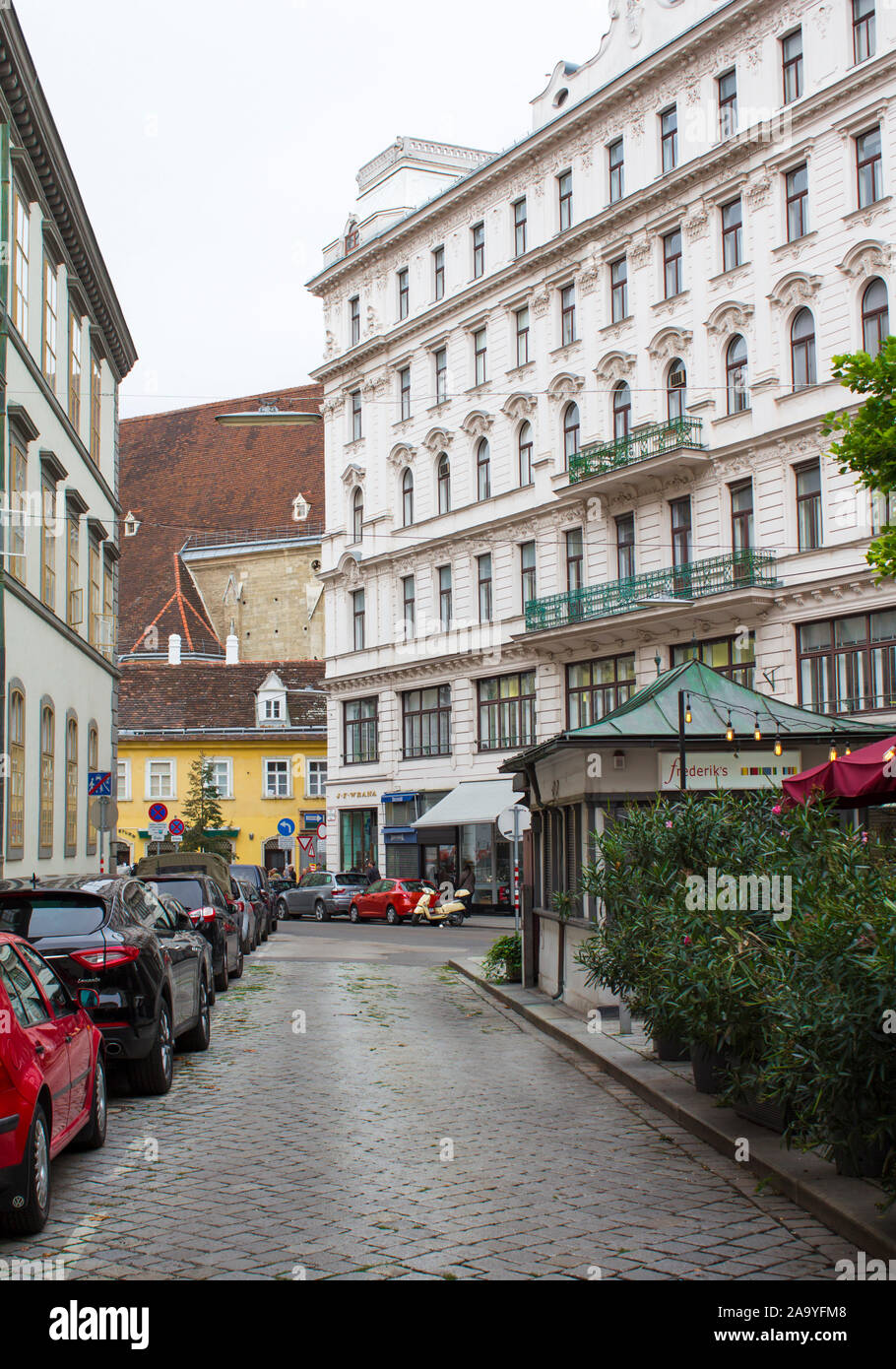 The streets of Vienna. Street photo. Architecture of Vienna Stock Photo ...