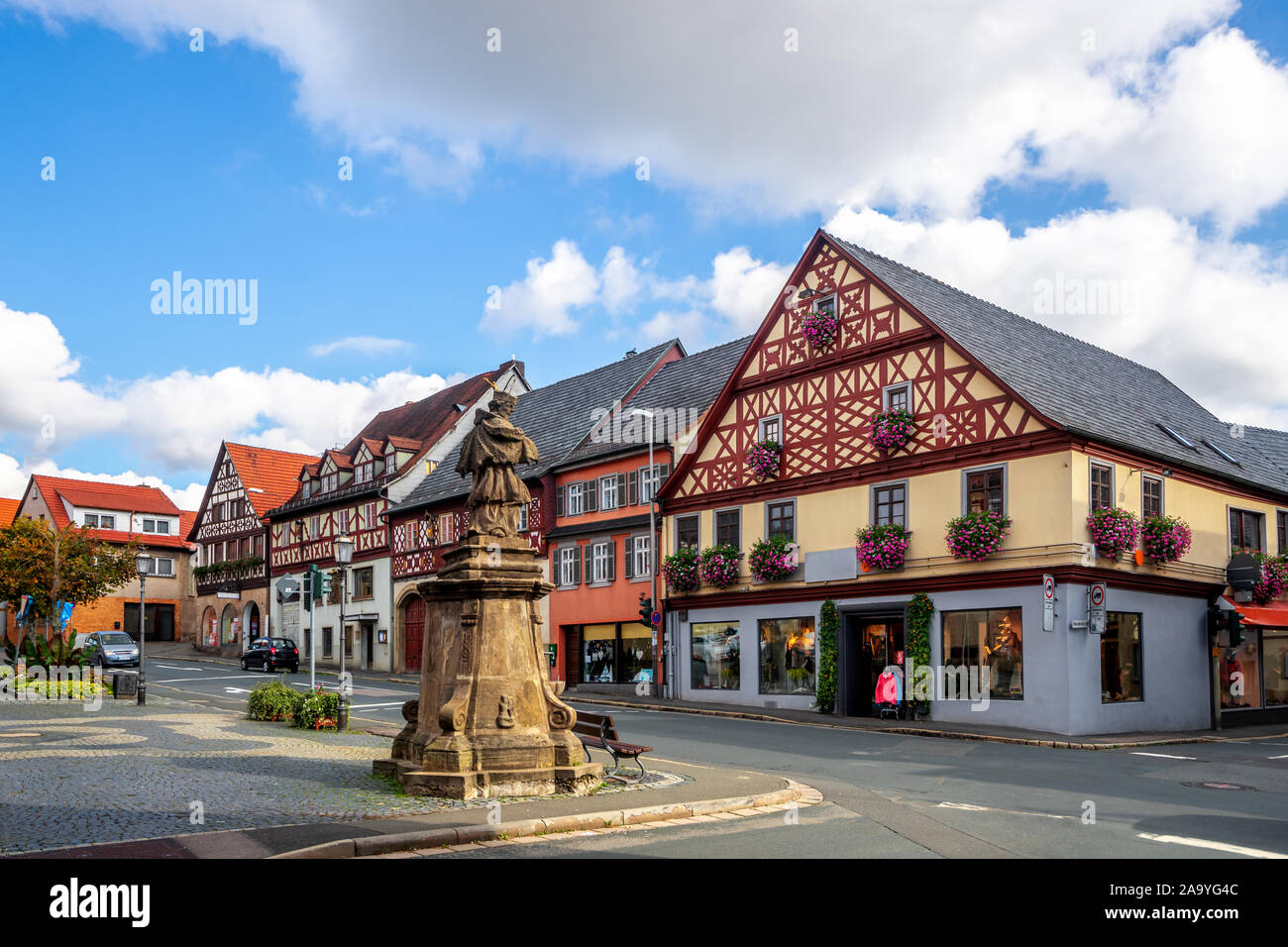 Historical city Bad Staffelstein, Bavaria, Germany Stock Photo - Alamy
