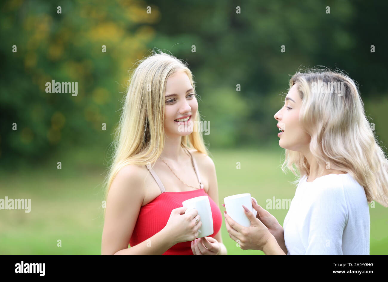 Female friends having fun on day out Stock Photo - Alamy