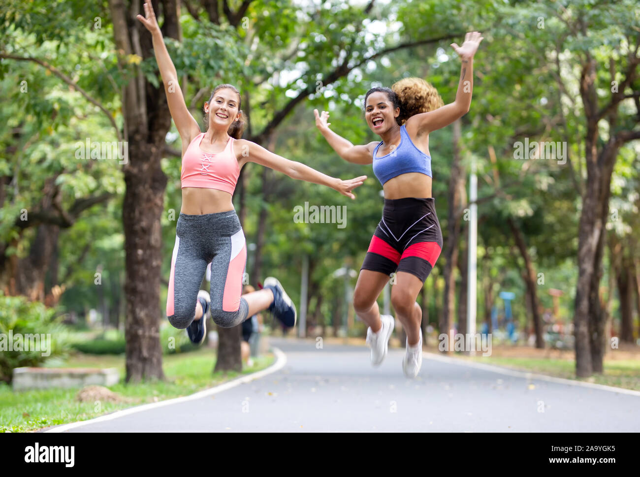 Female friends having fun on day out Stock Photo - Alamy