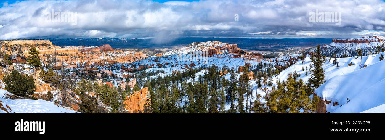 Panorama of Bryce Canyon in early spring Stock Photo - Alamy
