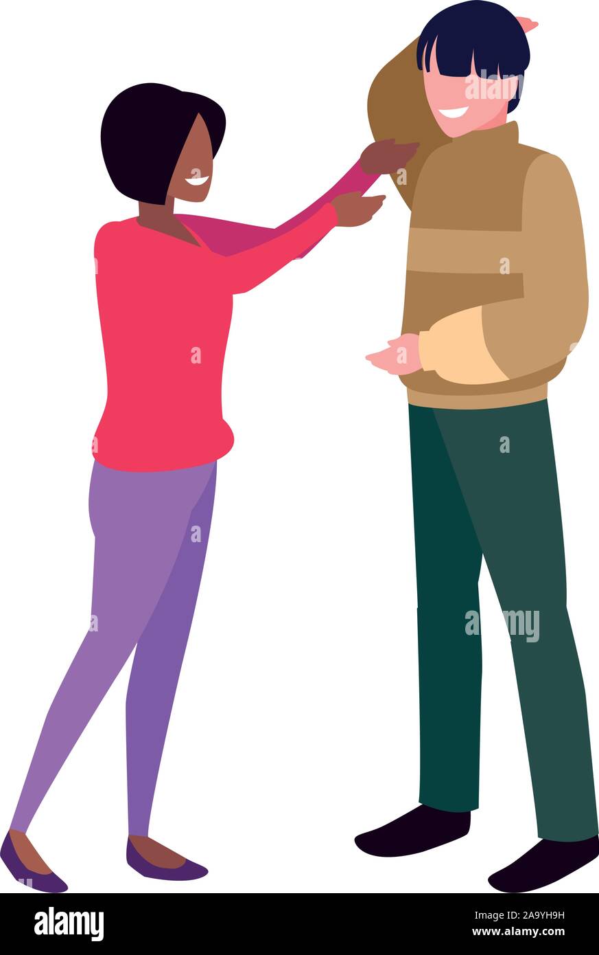 men faceless with different poses on white background vector ...