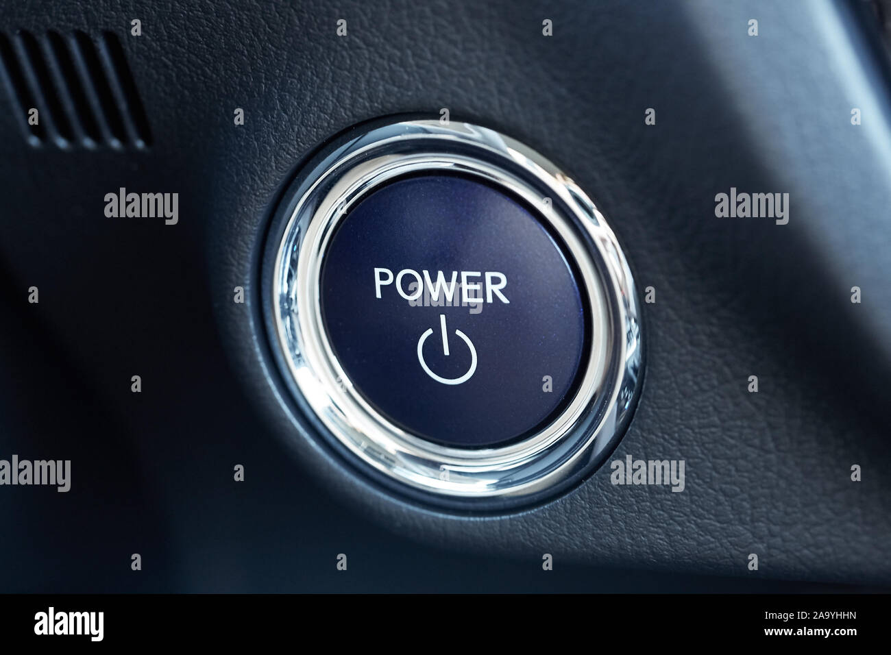 Electric car start button hi-res stock photography and images - Alamy