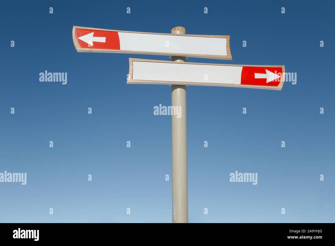 Direction signs two ways Stock Photo - Alamy