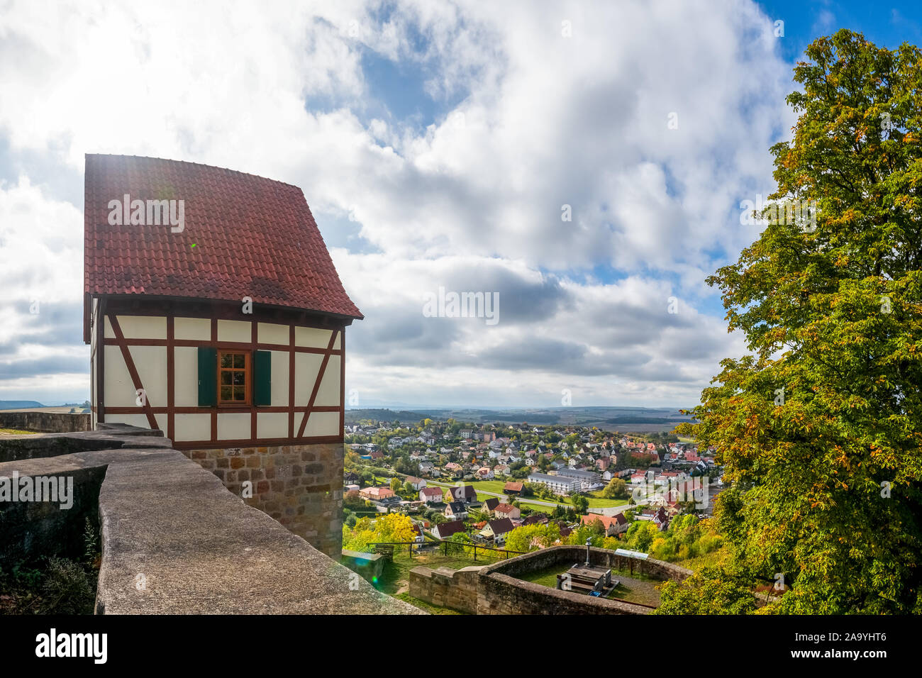 Castle, Koenigsberg in Bavaria, Germany Stock Photo - Alamy