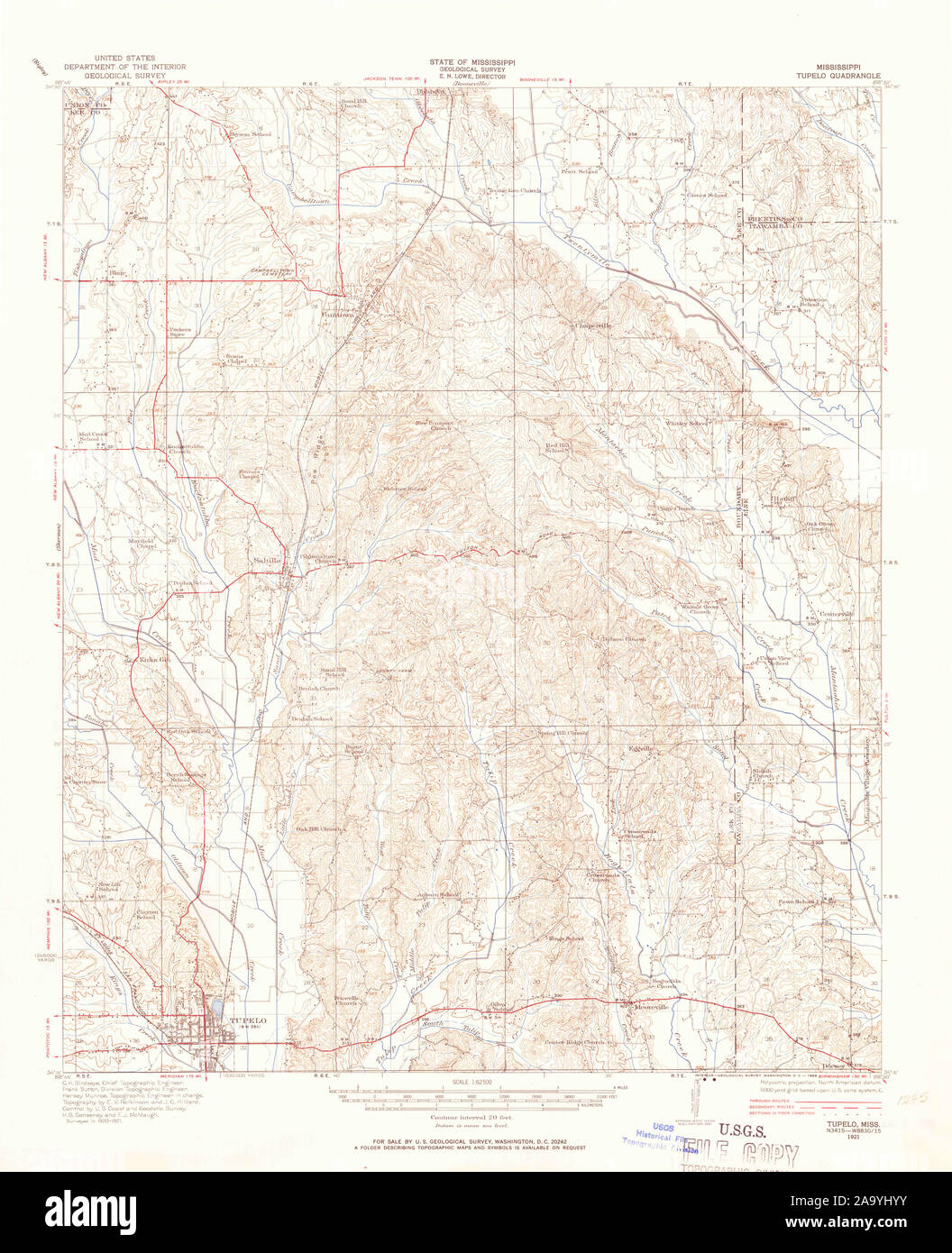 Map of tupelo hi-res stock photography and images - Alamy