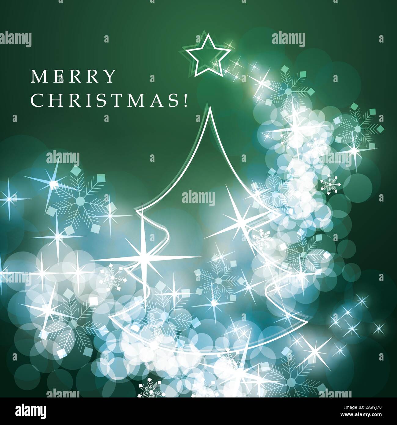 Blue Christmas Card, Flyer, Cover or Background Design in Freely ...