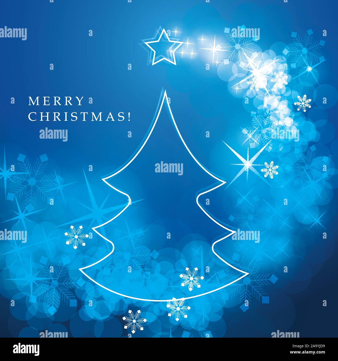 Blue Christmas Card, Flyer, Cover or Background Design in Freely ...
