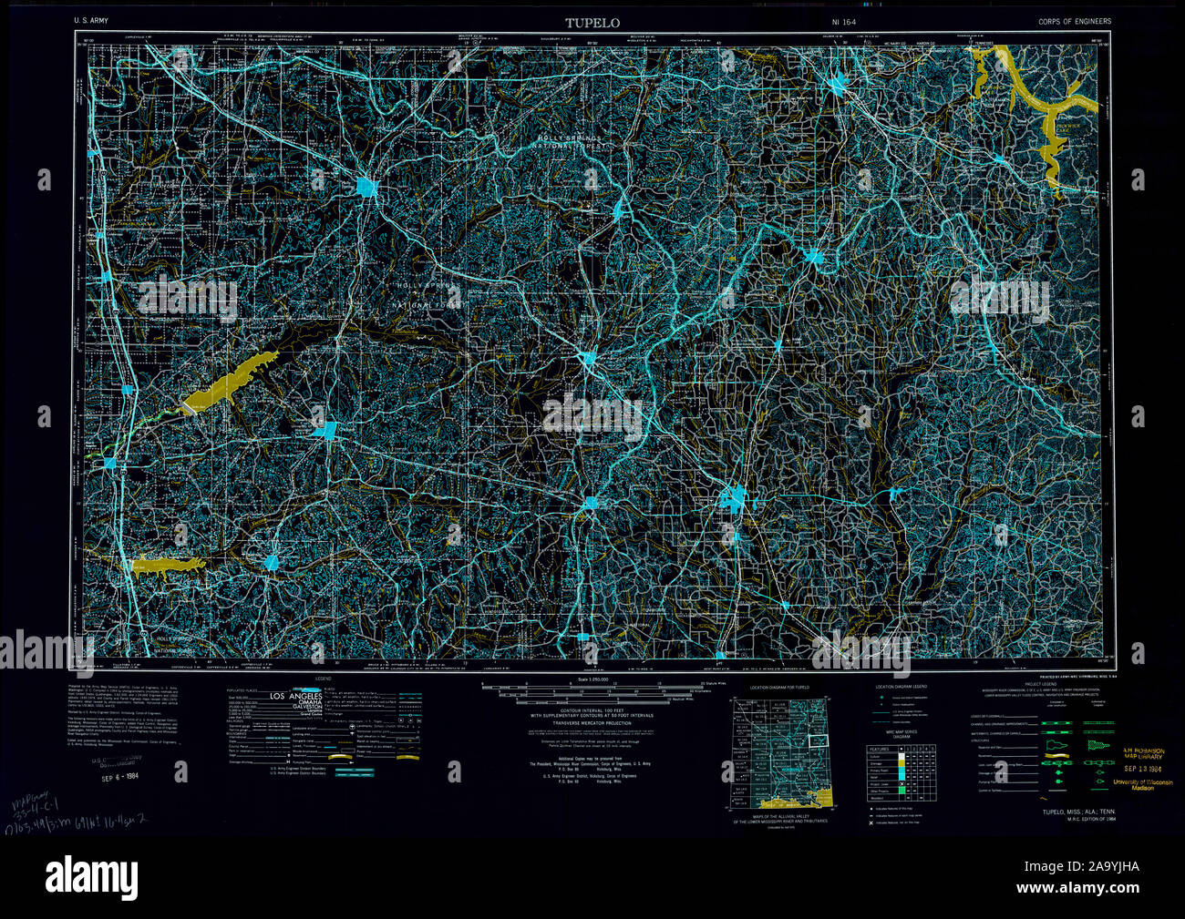 Tupelo mississippi map hi-res stock photography and images - Alamy