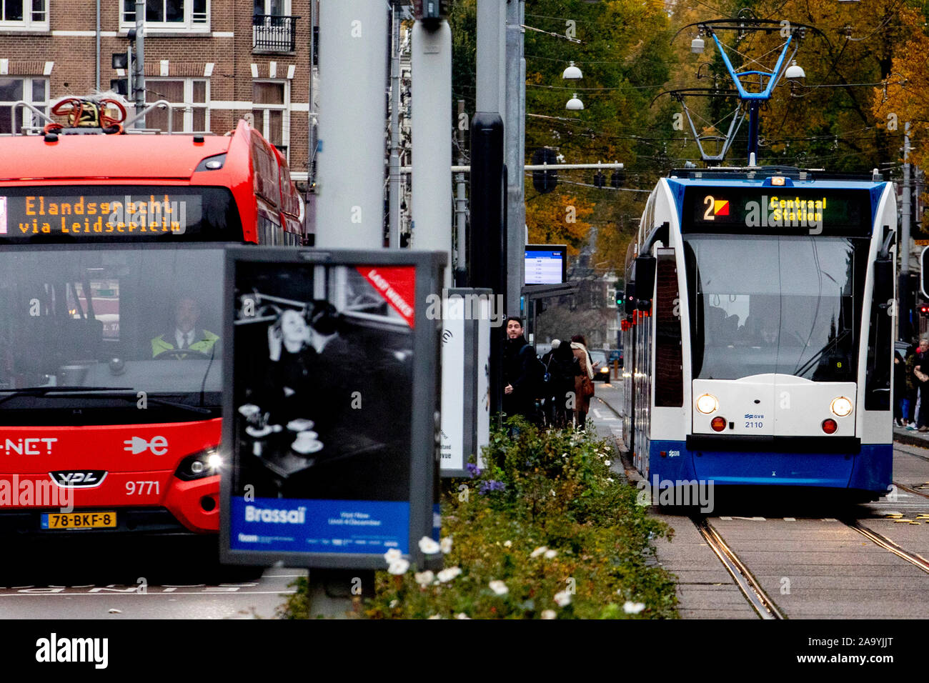 AMSTERDAM, City Centre, 18-11-2019, Higher fares public transport. The ...