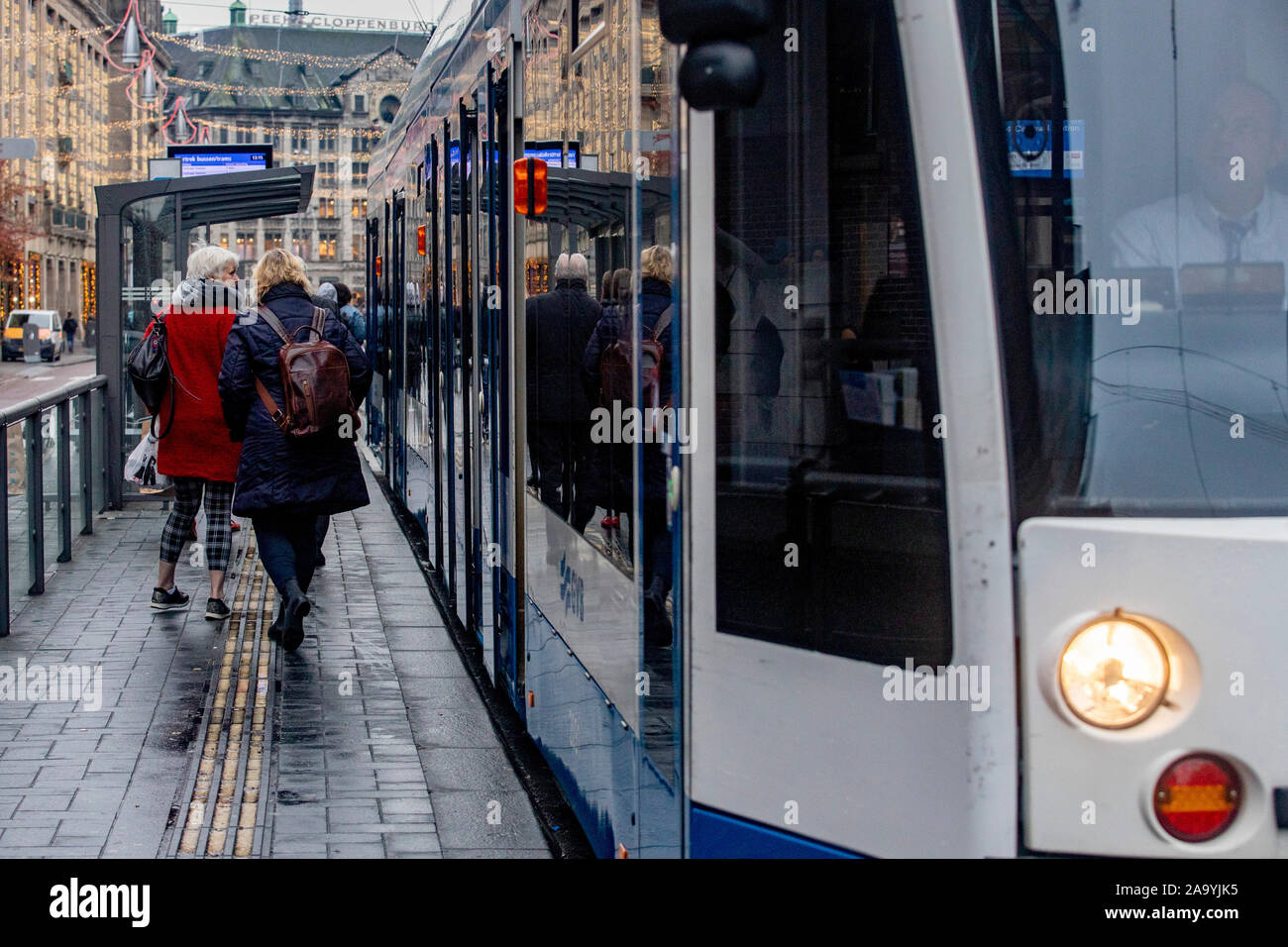 AMSTERDAM, City Centre, 18-11-2019, Higher fares public transport. The ...
