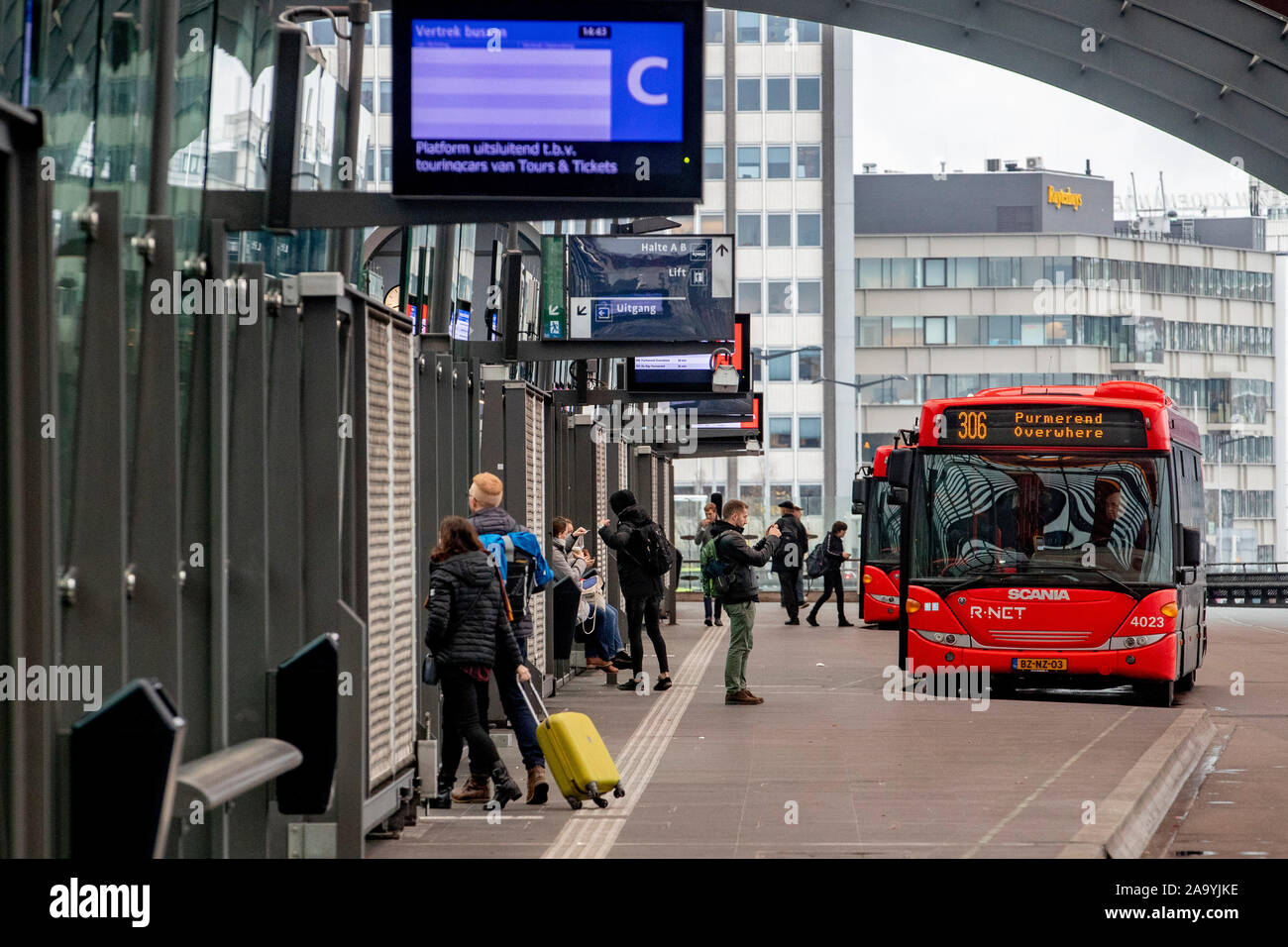 AMSTERDAM, City Centre, 18-11-2019, Higher fares public transport. The ...