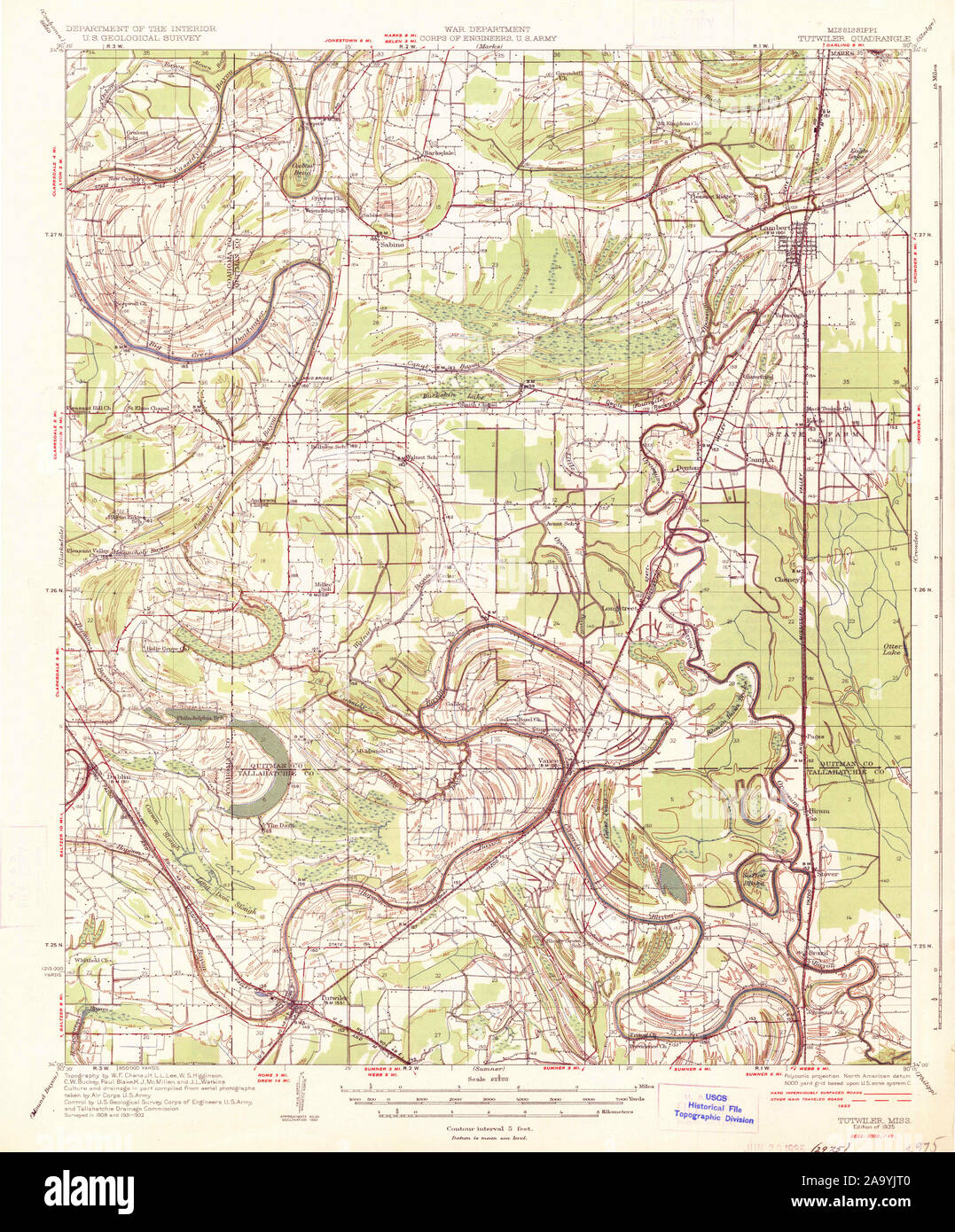 Map of tutwiler hi-res stock photography and images - Alamy