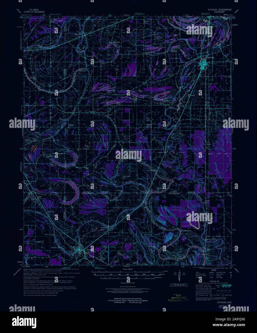 Map of tutwiler hi-res stock photography and images - Alamy