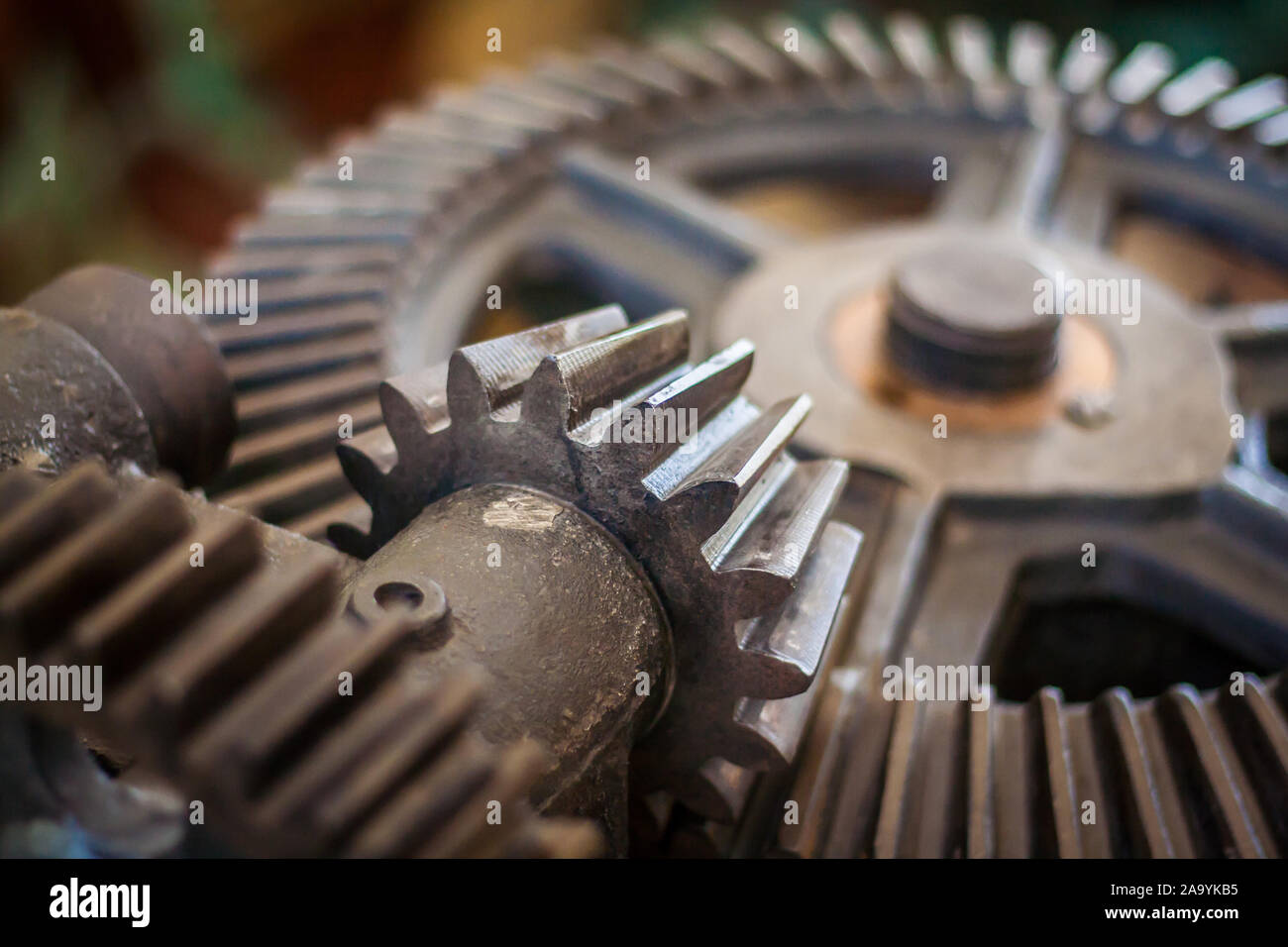 Gear wheels close-up Stock Photo - Alamy
