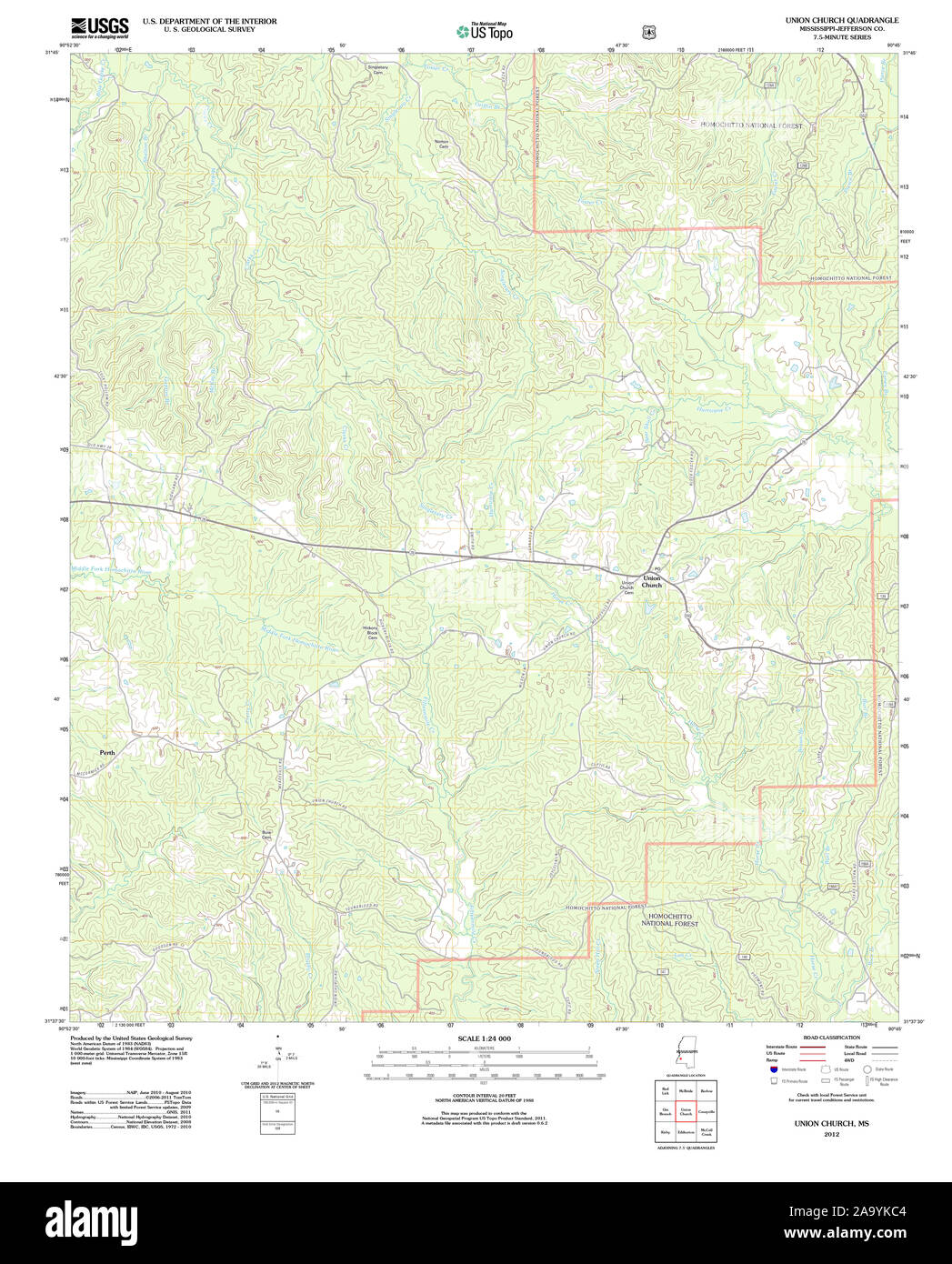 Map of union church hi-res stock photography and images - Alamy