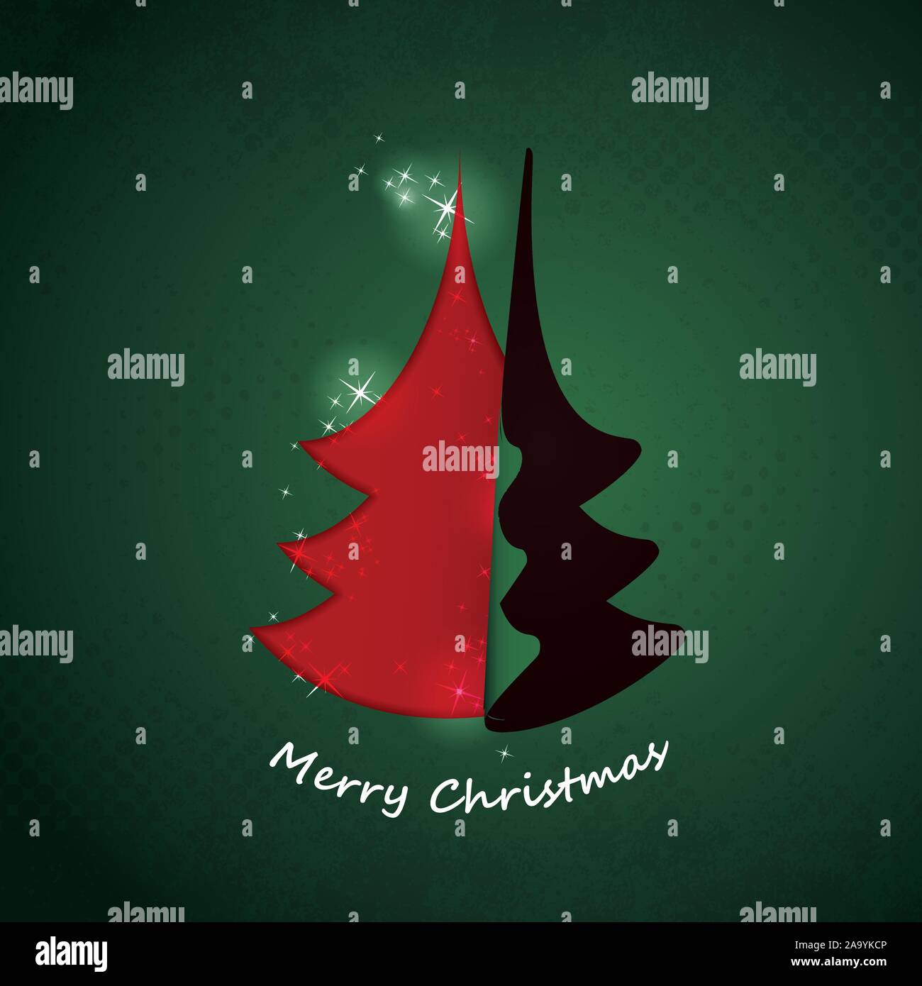 Colorful Paper Christmas Tree - Flyer, Cover, Card or Background Design ...