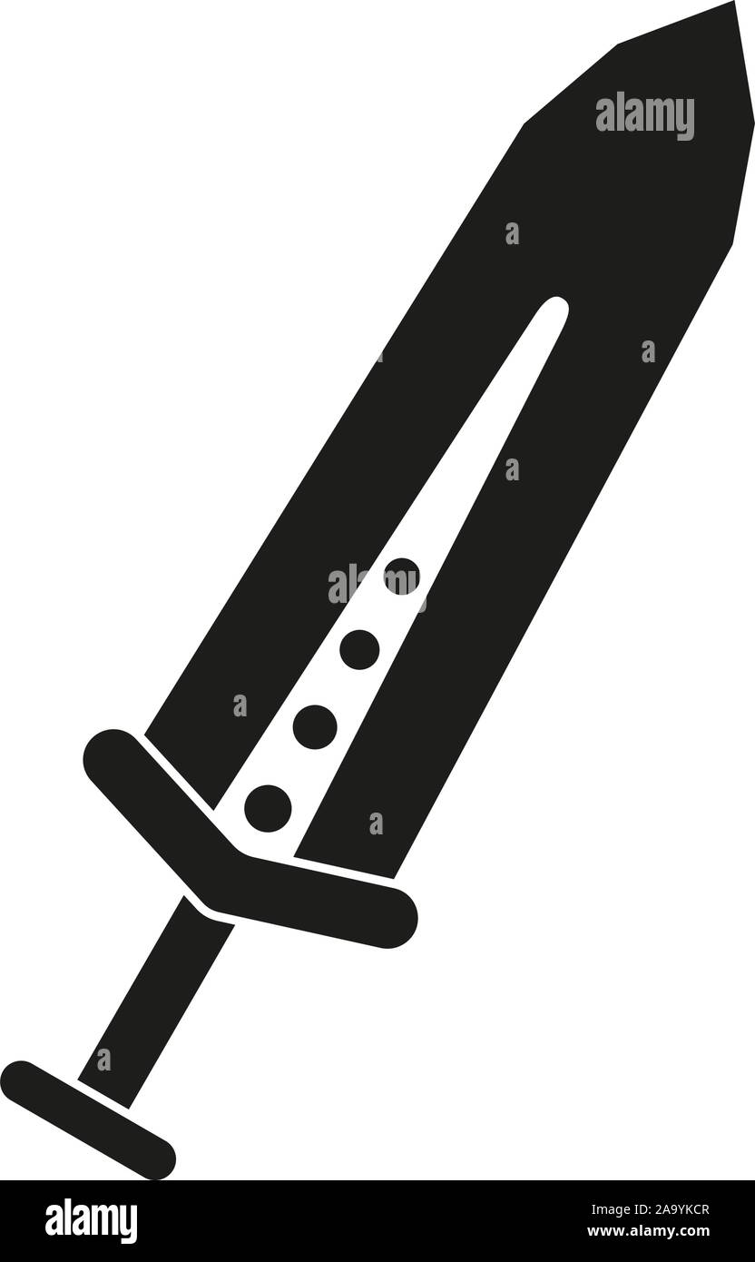 Black and white broadsword. Medieval festival props. Fairy tale theme ...