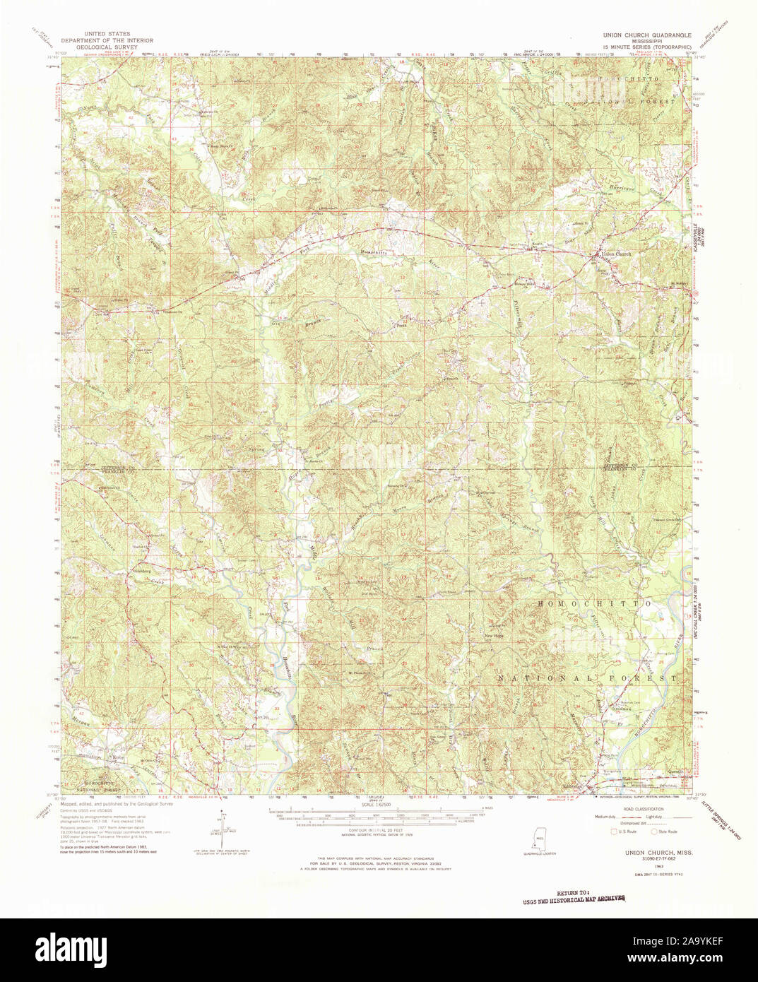 Map of union church hi-res stock photography and images - Alamy