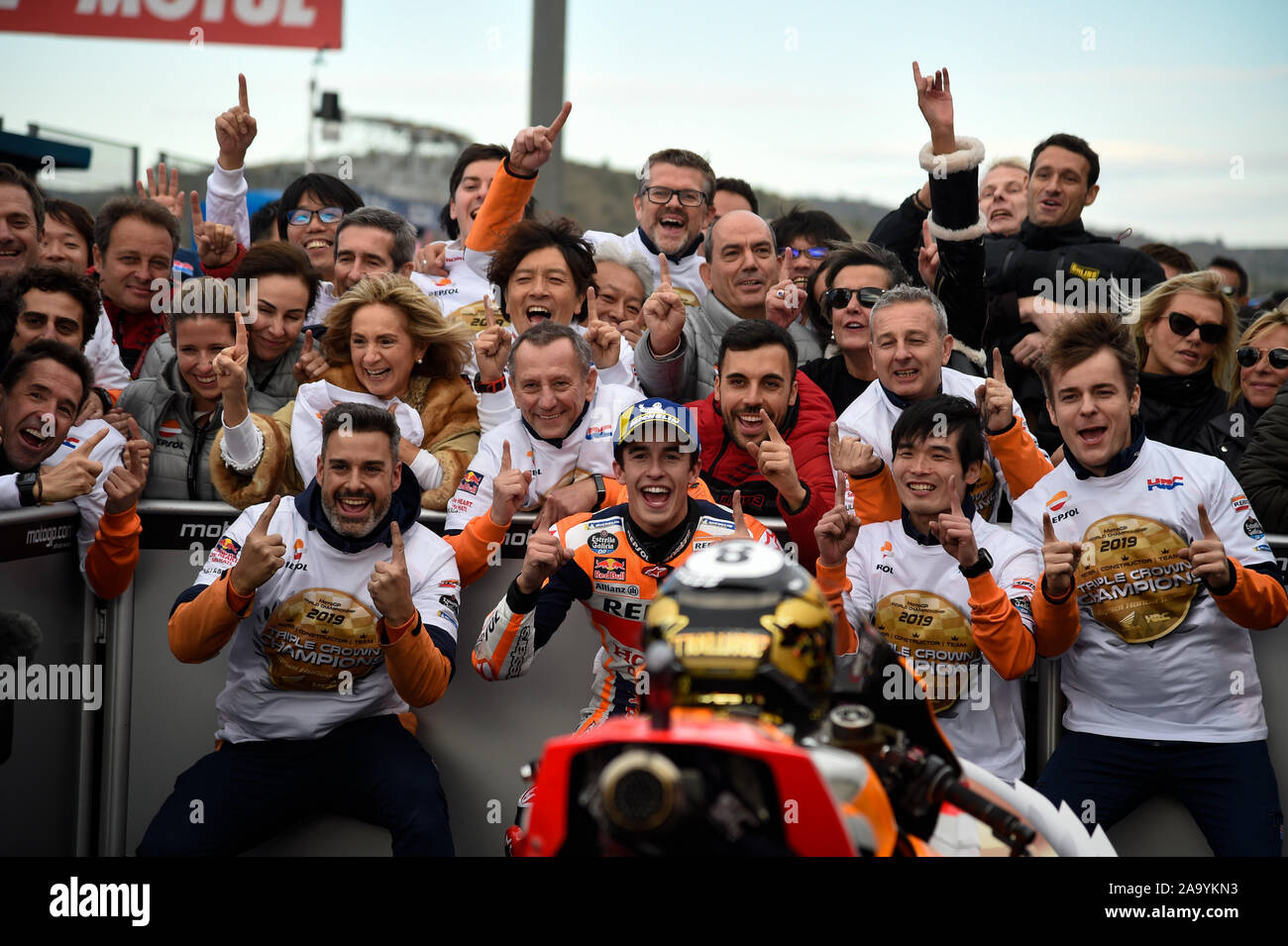 Circuit Ricardo Tormo, Valencia, Spain. 17th Nov, 2019. Valencia MotoGP ...